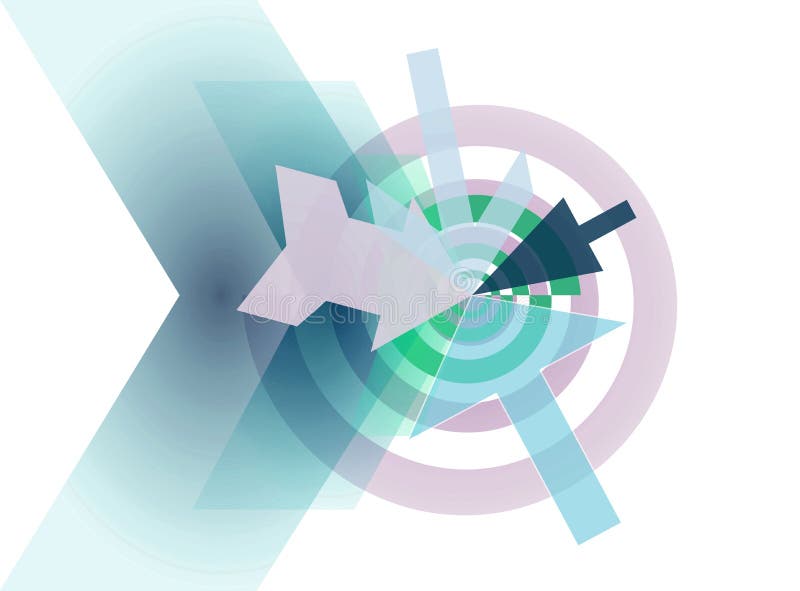 Abstract target concept stock illustration. Illustration of space ...