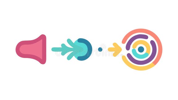 Abstract Target Data. Information Processing Analysis Concept, Vector Design Generative AI Stock ...