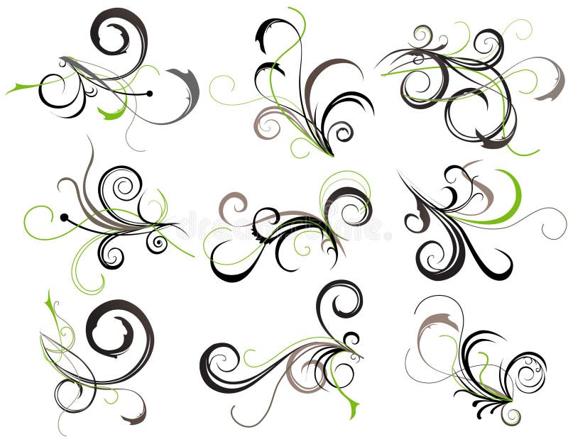 Abstract scroll pattern stock vector. Illustration of gothic - 31679125