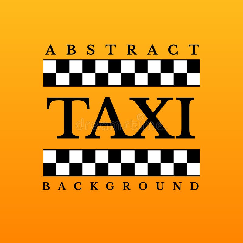 Abstract Taxi Checker Pattern. Yellow Checkered Border Template Stock ...