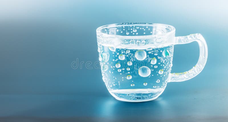 Abstract Tea Cup Made of Water Drops, Cool Refreshment Concept Stock ...