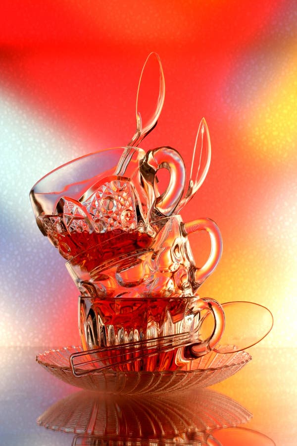 Abstract Teacup Design Background Picture. Image: 5086409