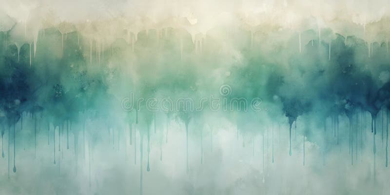 Abstract Teal and Beige Dripping Paint Texture Background. Generative ...