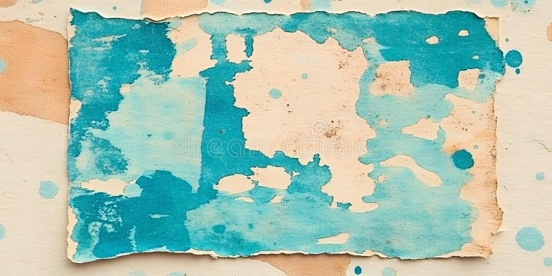 Abstract Teal and Beige Grunge Texture Distressed Paper Background ...