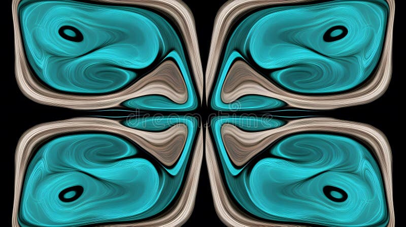Abstract Teal and Beige Swirl Pattern Design Royalty Free Image Stock ...