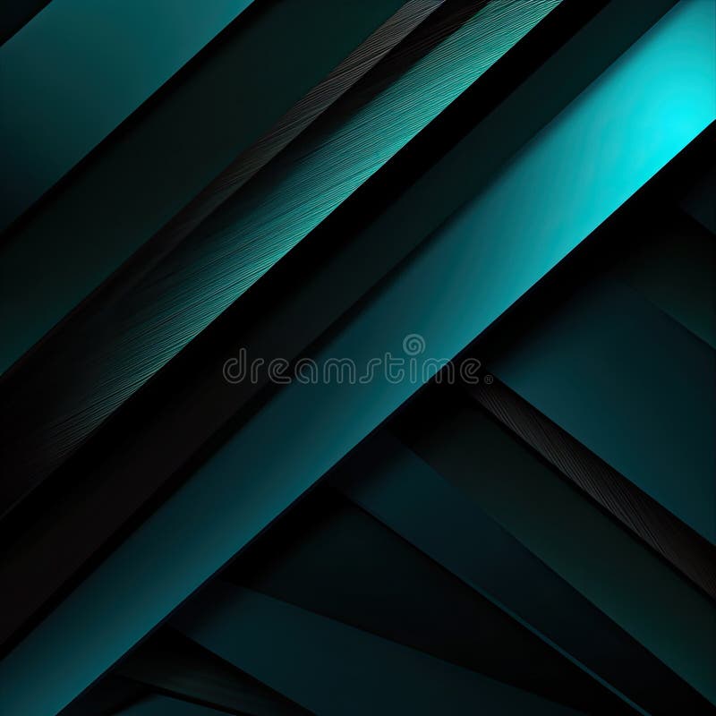 Abstract Teal and Black Geometric Pattern with Layered Textures Stock ...