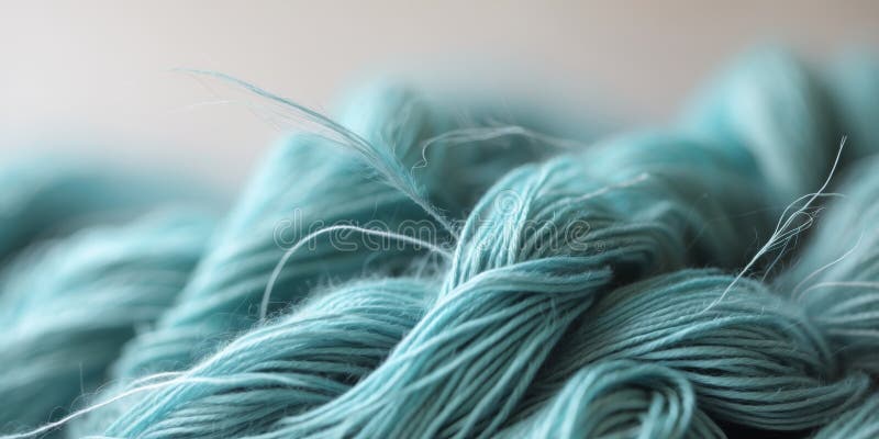 Abstract Teal Blue Yarn Texture Background Closeup Stock Photo - Image ...