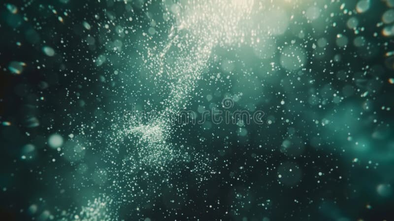 Abstract Teal Bokeh Background, Sparkling Glitter Texture Effect, Shiny ...