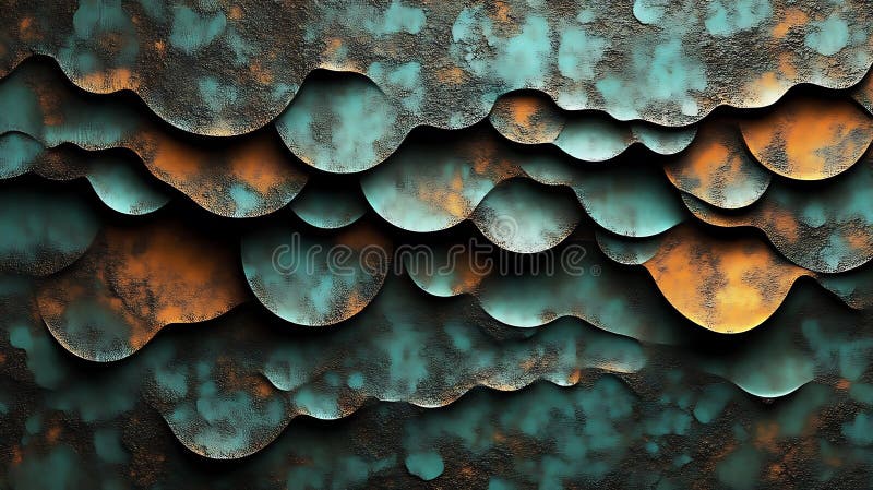Abstract Teal Copper Wave Pattern Digital Background Stock Photos - Free & Royalty-Free Stock ...