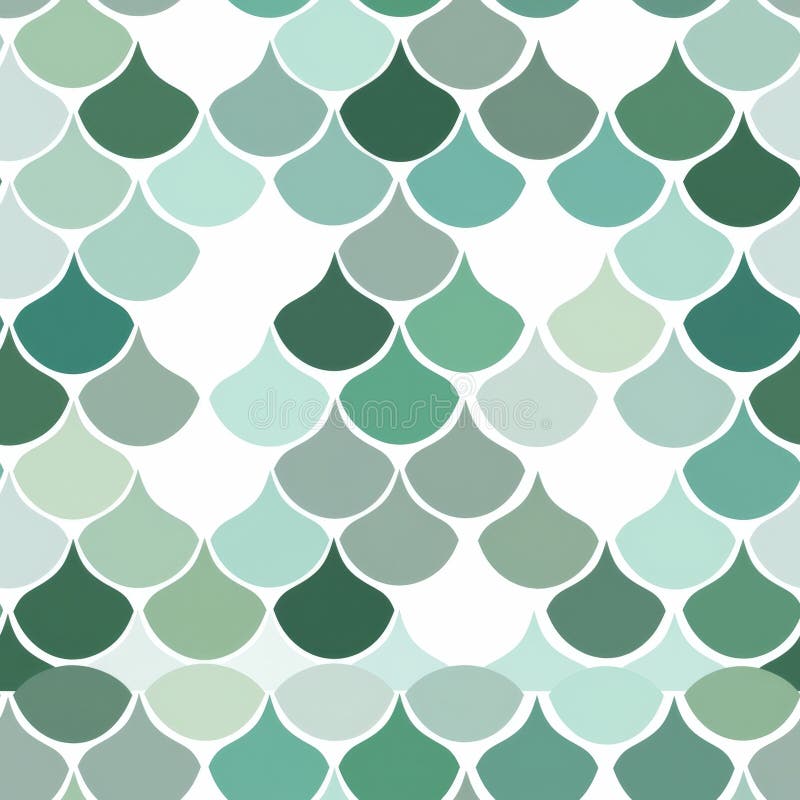 Abstract Teal Fish Scales Pattern Seamless Background Stock ...