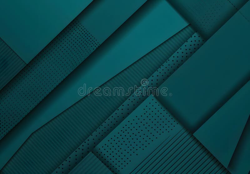 Abstract Teal Geometric Background Design Stock Illustration ...