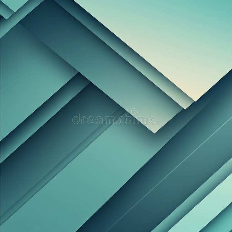 Abstract Teal Geometric Background Modern Design Layers Shapes Overlap ...