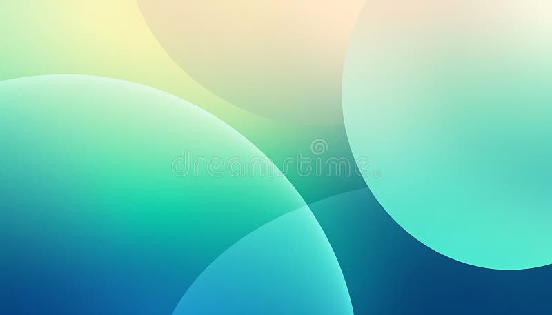 Abstract Teal Green Background with Overlapping Circles Stock ...