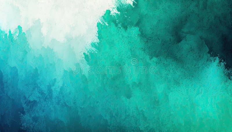 Abstract Teal, Green and Blue Watercolor Wallpaper Made with Generative ...