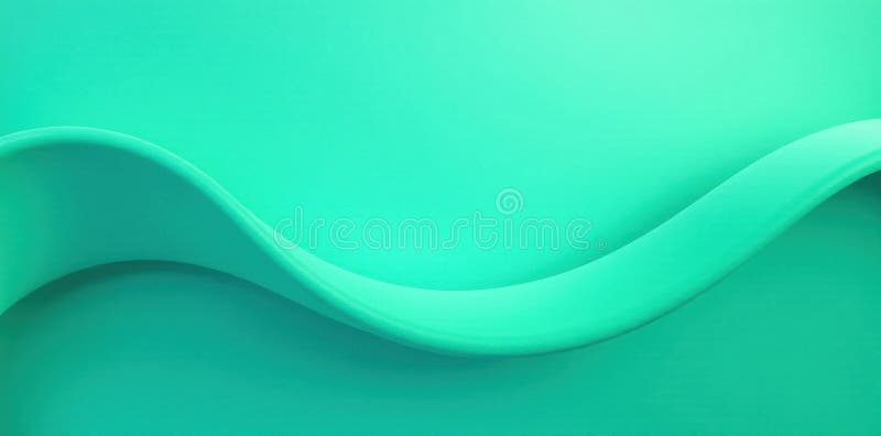 Abstract Teal Green Flowing Curve Frame, Clean Lines, Color, Frame ...