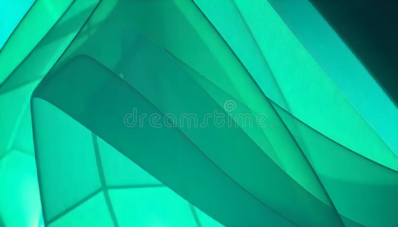 Abstract Teal Green Layers: a Study in Light and Form Stock ...
