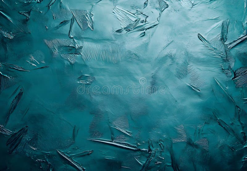 Abstract Teal Ice Texture Background with Frozen Patterns Stock Illustration - Illustration of ...