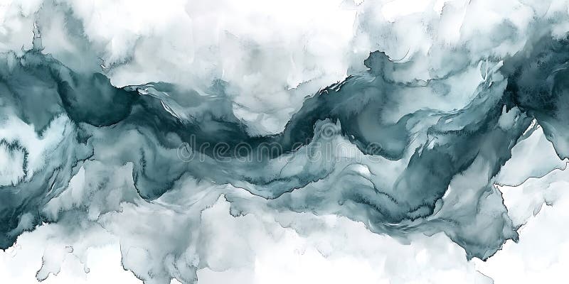 Teal Ink Wash Painting Highresolution Texture Background Stock ...