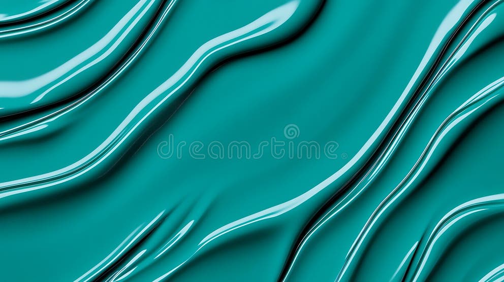 Abstract Teal Liquid Waves Background Stock Illustration - Illustration ...