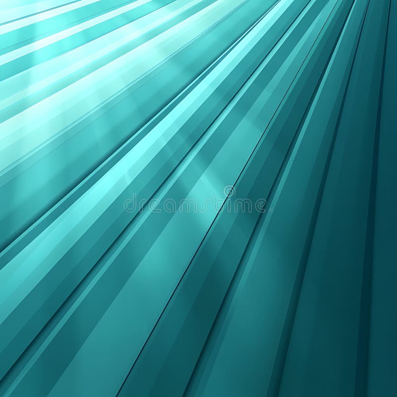 Abstract Teal Metallic Parallel Lines Design Stock Illustration ...