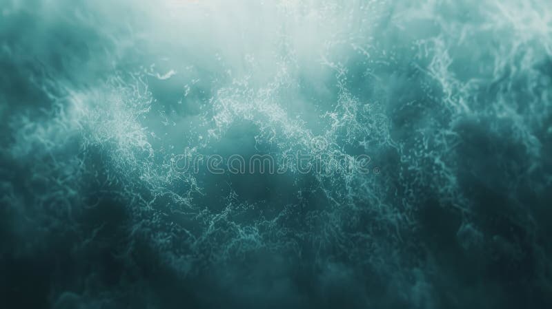 Abstract Teal Ocean Waves Background, Water Texture Stock Illustration ...