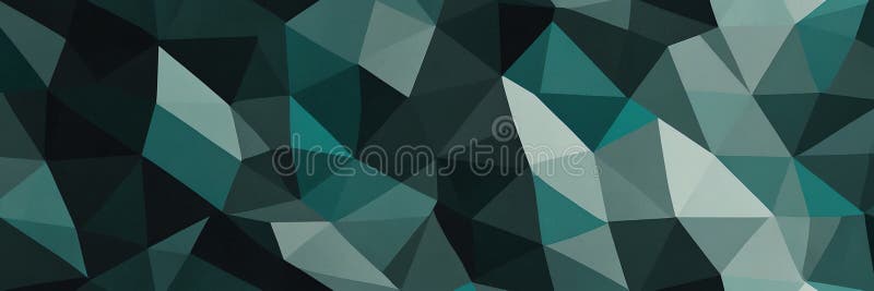 Abstract Teal Polygon Triangles on White Background Design Ai Generated ...
