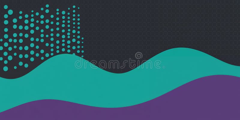 Abstract Teal Purple Wave Background Design Modern Presentation ...