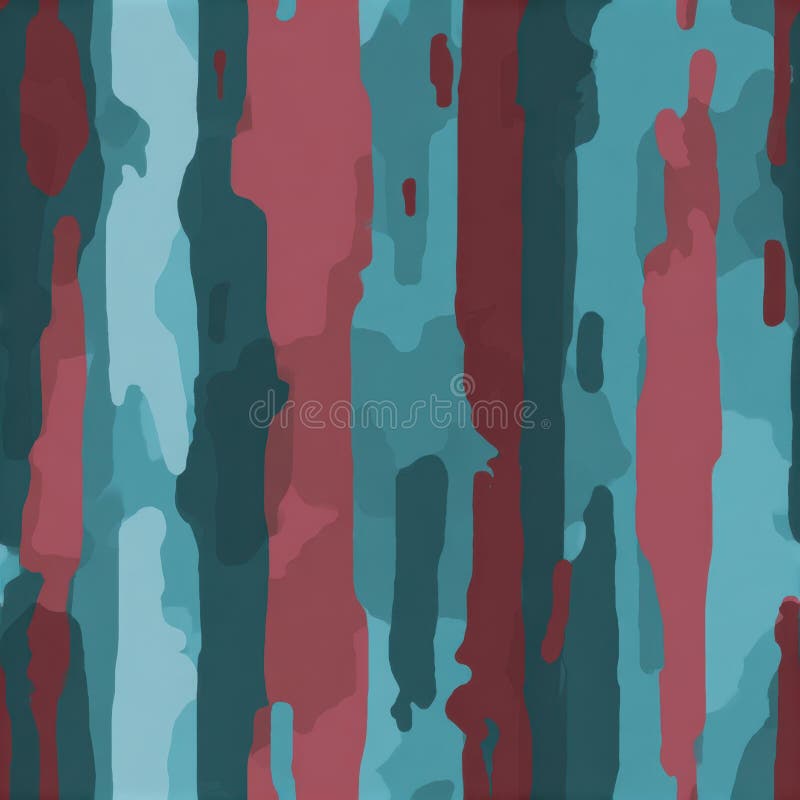 Abstract Teal and Red Paint Drip Pattern - Vibrant Modern Artistic Design. Stock Photo - Image ...