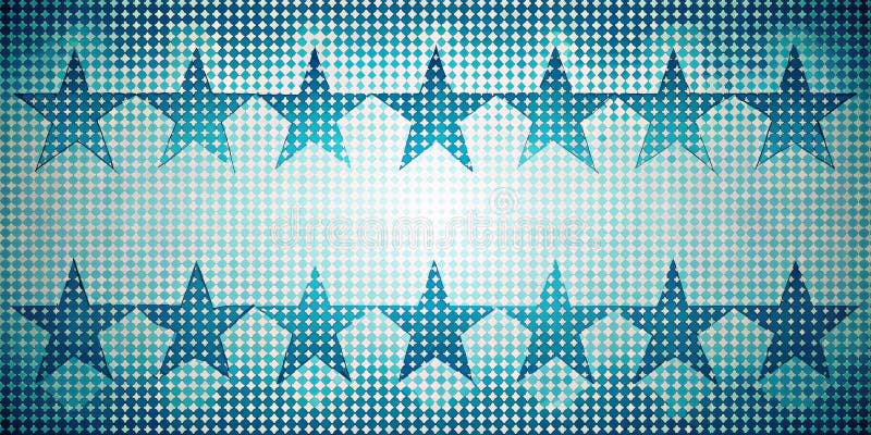 Abstract Teal Star Pattern Background with Geometric Design. Generative ...