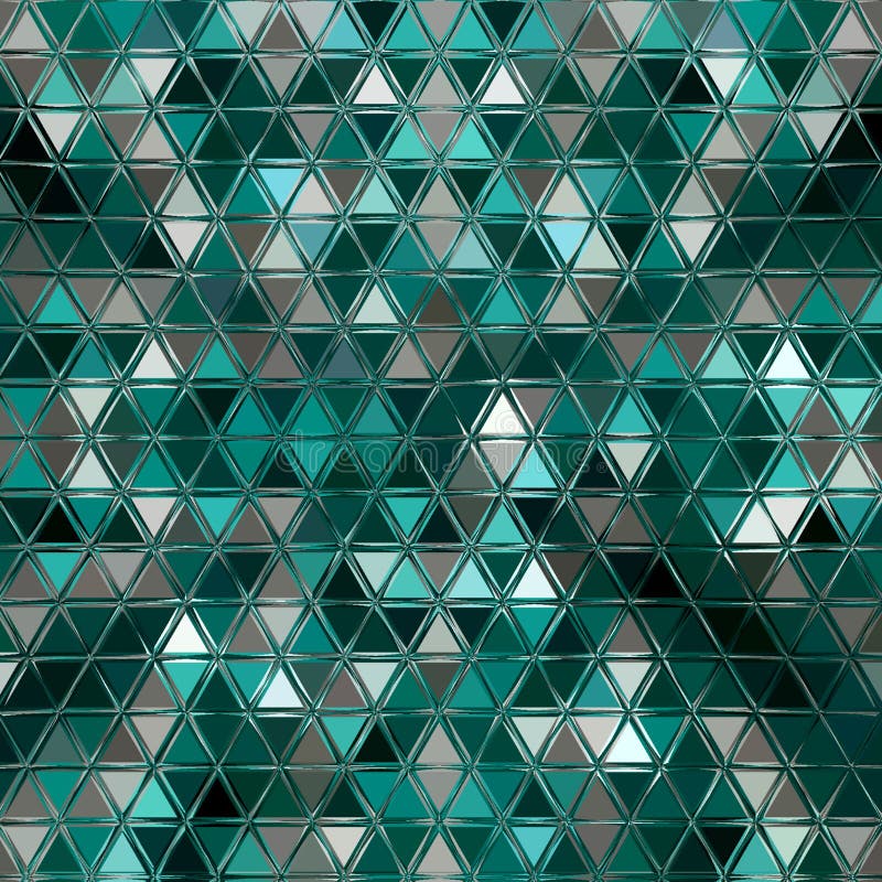 Abstract Teal Triangle Mandala on White Background. Indian Pattern ...