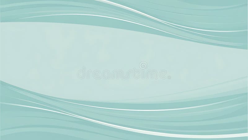 Abstract Teal Wave Background Design Featuring Subtle Curves Stock ...