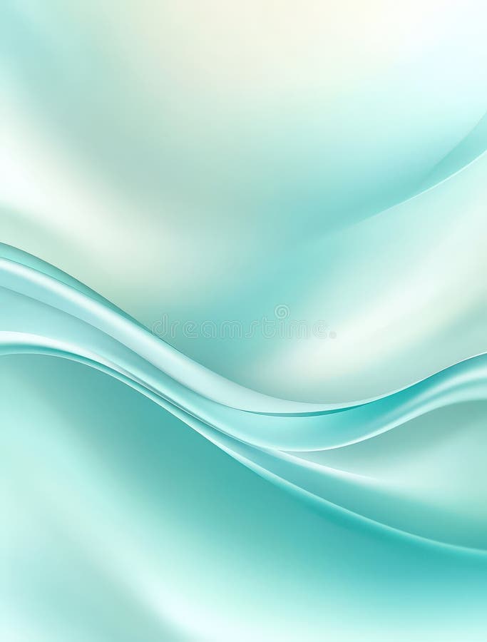 Abstract Teal Wave Background Stock Illustration - Illustration of ...