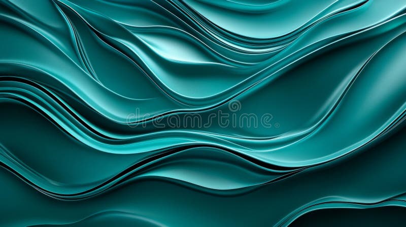 Abstract Teal Wave Background Texture Stock Illustration - Illustration ...