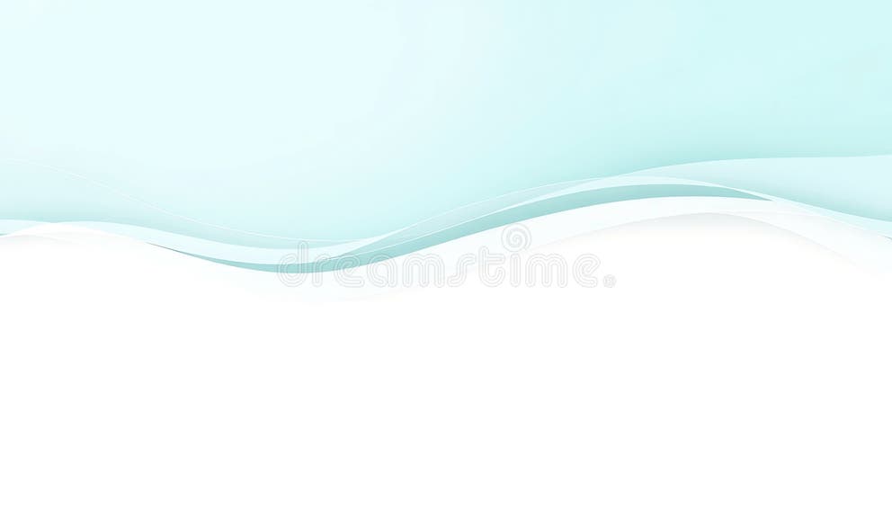 Abstract Teal Wave Design for Modern Background Stock Illustration ...