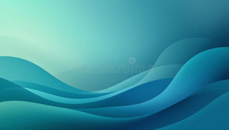 Abstract Teal Wave Design Perfect Backgrounds Stock Illustration ...