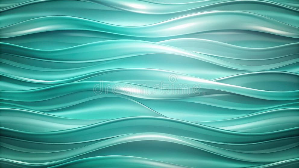Abstract Teal Wave Pattern Background Seamless Flowing Curves for ...