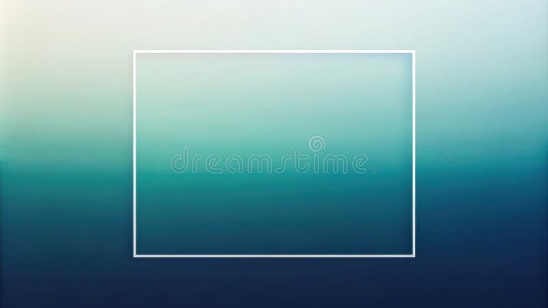 Abstract Teal and White Gradient Background with Frame. Generative AI ...