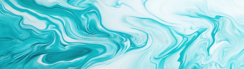 Abstract Teal and White Swirling Marble Texture Background Stock ...