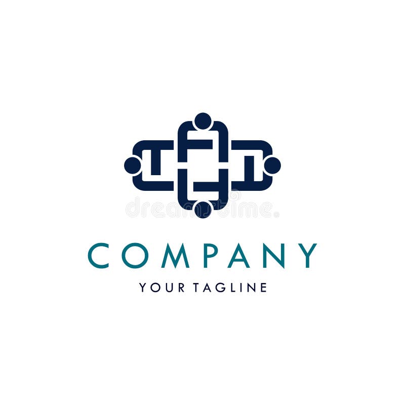 Abstract Team Work Logo Icon Stock Vector - Illustration of work, unity ...