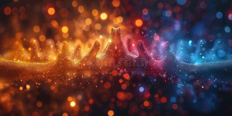 Abstract Teamwork Background with Diverse Team Collaborating on ...