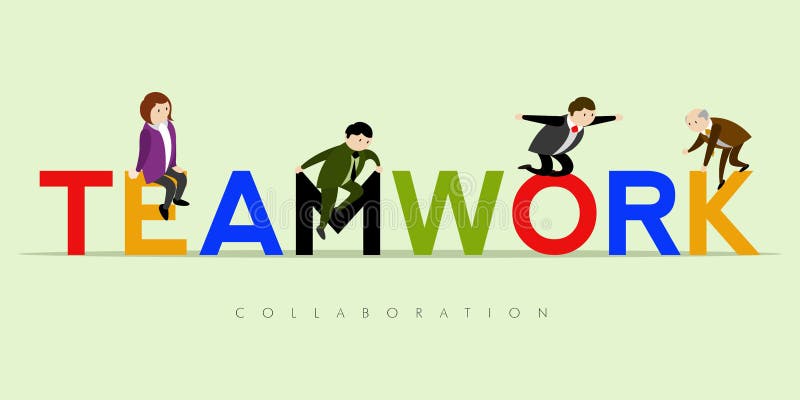 Abstract Teamwork Concept Image Stock Vector - Illustration of union ...