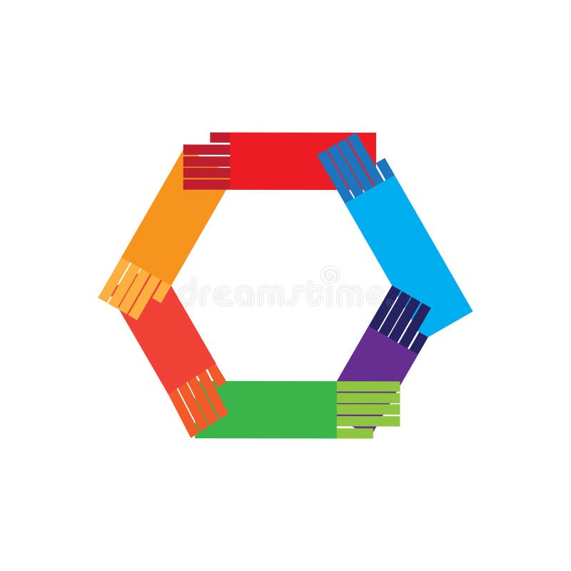 Abstract teamwork icon stock vector. Illustration of success - 105130743