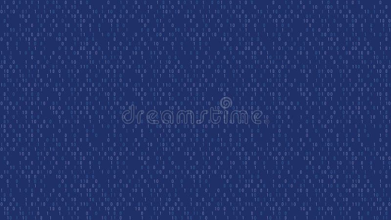 Blue Binary Code Vector Pattern Stock Vector Illustration Of Concept Binary 321893946