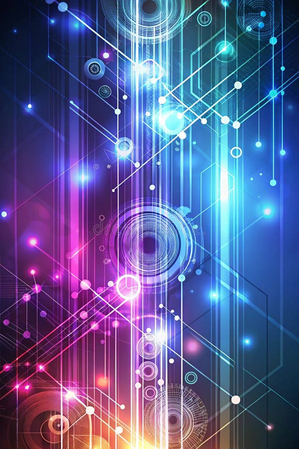Abstract Tech Background Design Stock Illustration - Illustration of ...