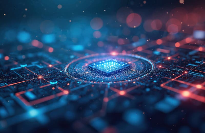 327 Futuristic Circuit Board Abstract Technology Background Central Processor Unit Stock Photos ...