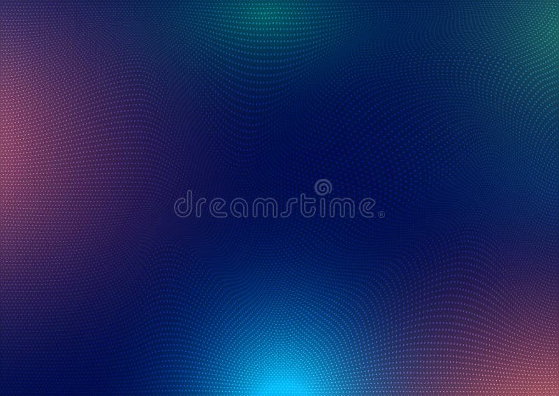 Abstract Tech Background with Flowing Particles Stock Vector ...