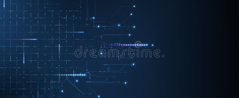 Abstract Tech Background. Futuristic Technology Interface Stock Vector ...