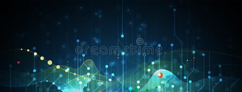 Abstract Tech Background. Futuristic Technology Interface with ...