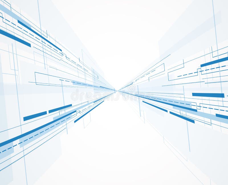 Abstract Tech Background. Futuristic Technology Interface. Vector ...