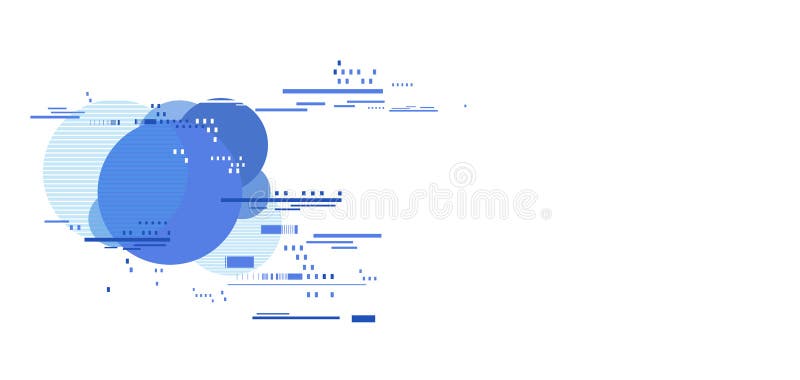 Abstract Tech Background with Simple Object. Stock Vector ...